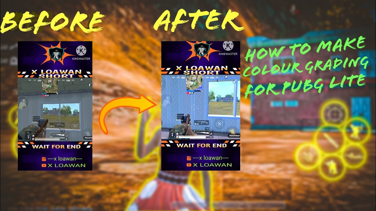 how to colour grading in pubg lite with kinemaster like @Lcrmavi01 ...