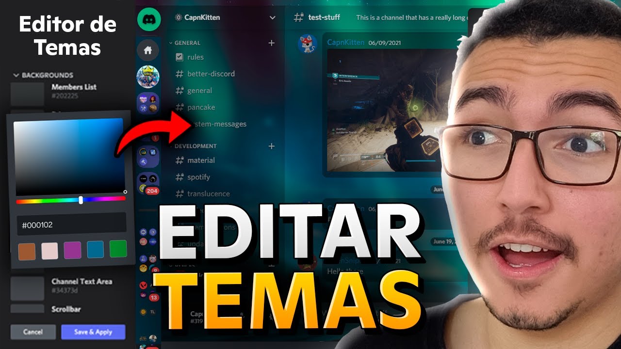 REVELADO! Novidade EDITAR TEMAS para Personalizar o Discord!! - YouTube