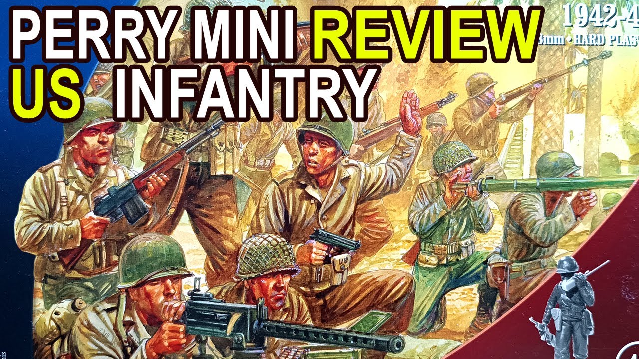 US WW2 INFANTRY PERRY MINIATURES REVIEW! I use these for BOLT ACTION ...