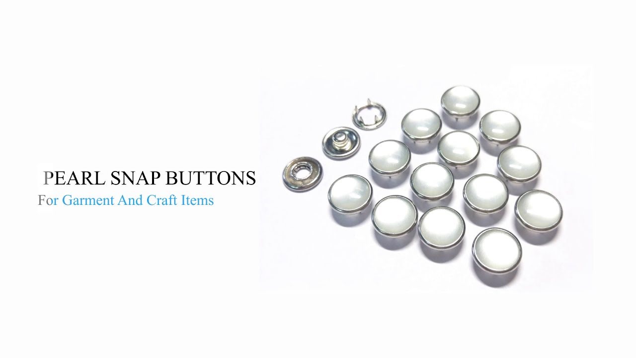 pearl snap buttons supplier - YouTube