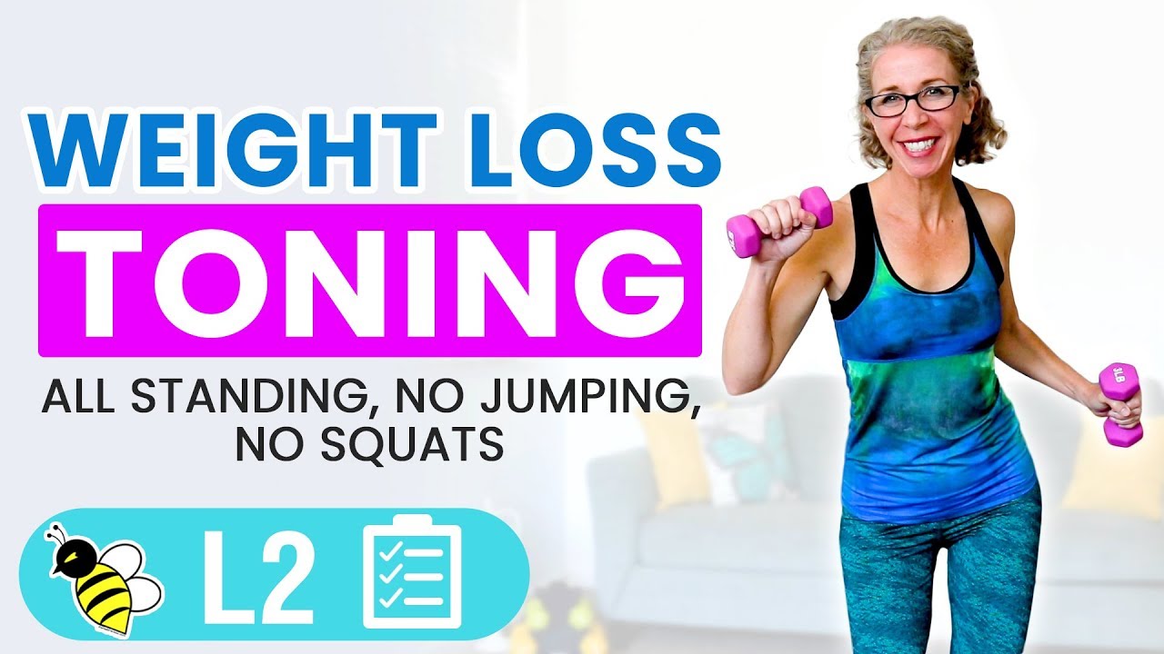 20 Minute LOW IMPACT Weight Loss Cardio Toning Workout For Women Over