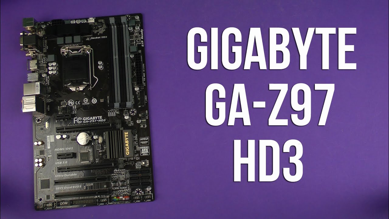 Распаковка Gigabyte GA-Z97-HD3 - YouTube