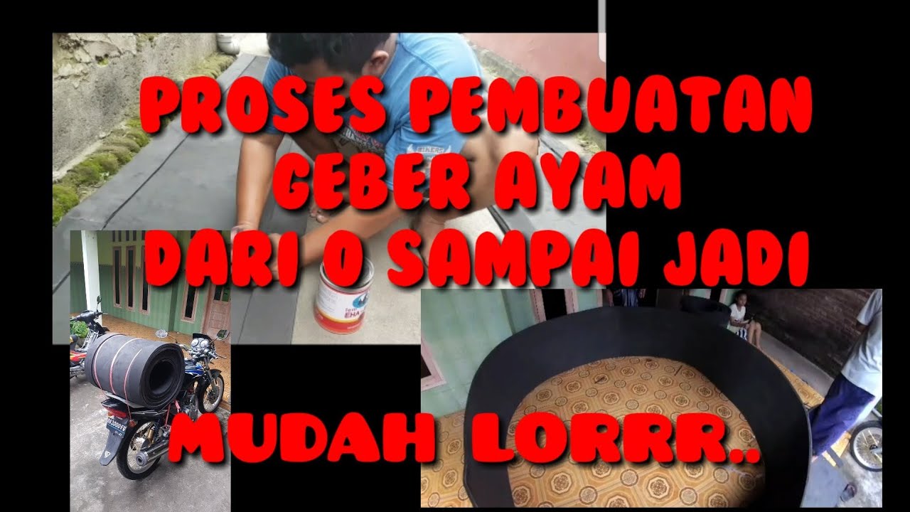 proses pembuatan geber ayam - YouTube