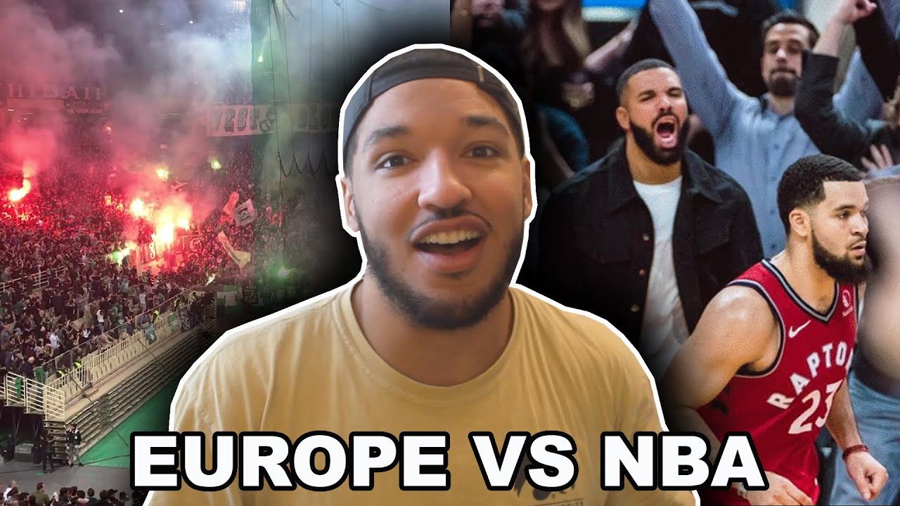 American Reacts to NBA USA BASKETBALL VS EUROPEAN BASKETBALL (FANS ...