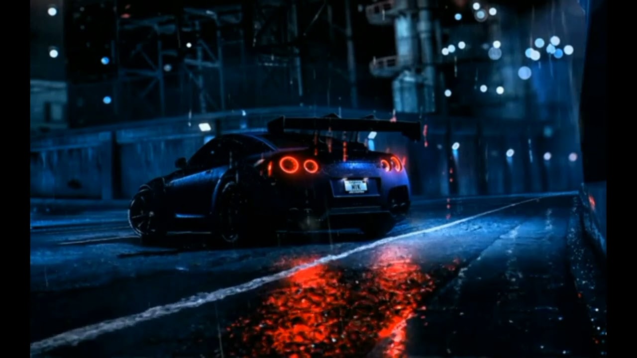 Nissan Gtr R35 Night Rain Relaxing - YouTube