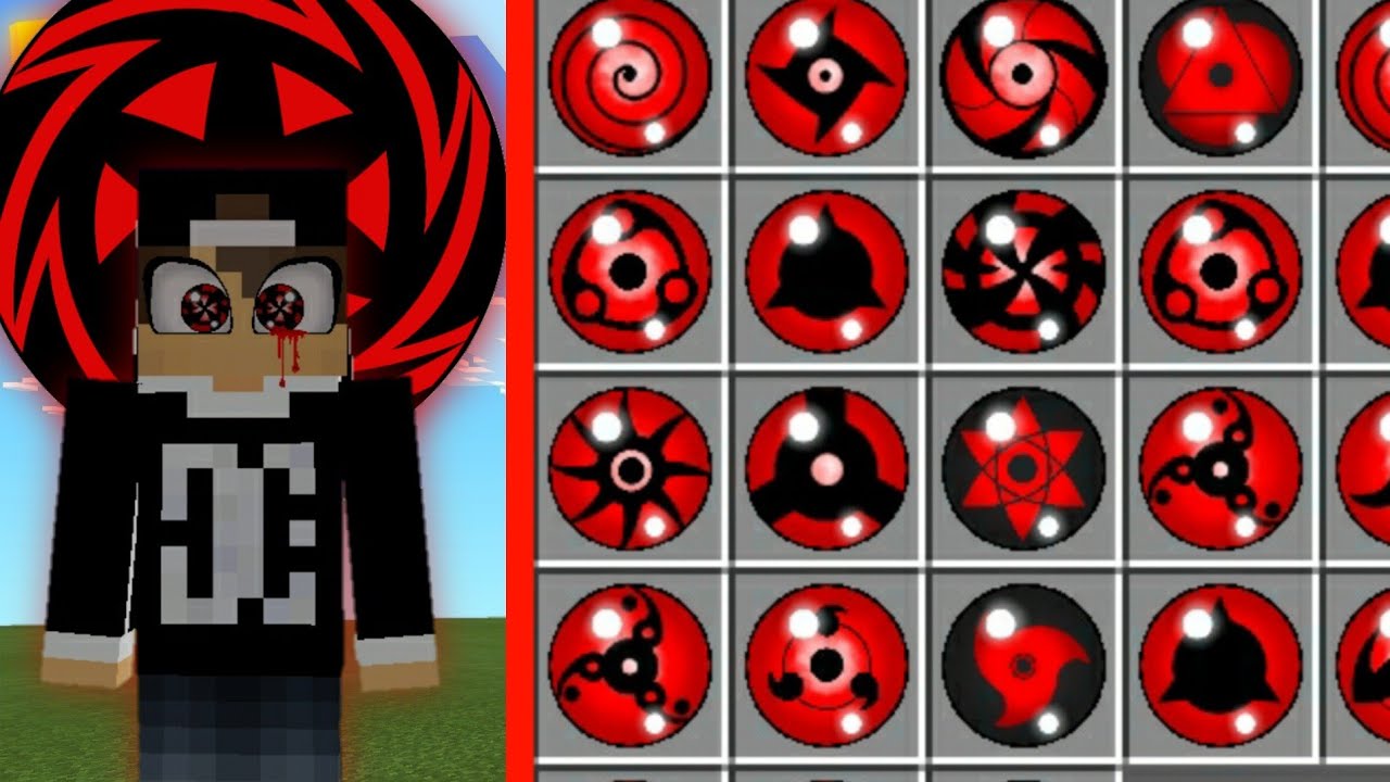 NOVO !! ADDON/MOD NARUTO COM TODOS OS Mangekyou Sharingan EM HD MUITO ...