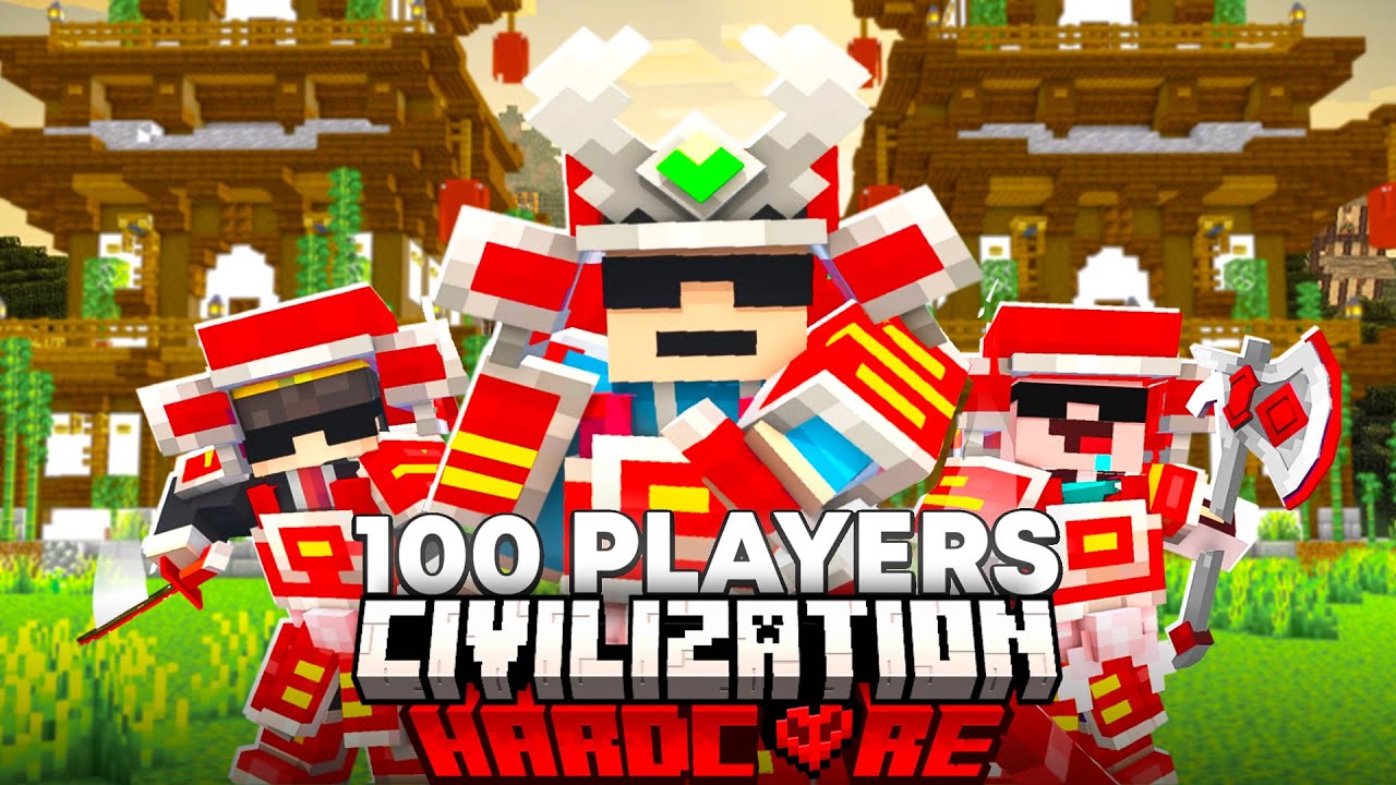 100 Players Simulate CIVILIZATION Challenge in Minecraft - YouTube