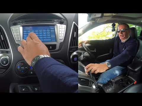How to set the Sat Nav in a 2013 Hyundai ix35 - YouTube