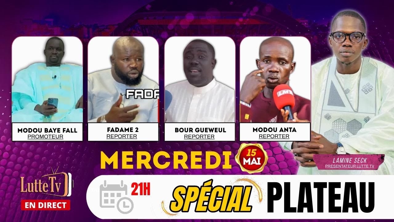 🛑Direct Plateau spécial avec Fadam 2, Bour Guéweul, Modou Anta et Modou ...