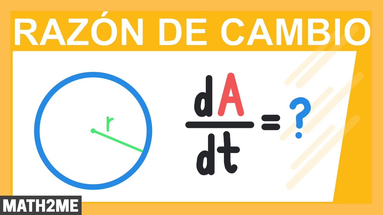 Razón de cambio del área de una circunferencia | Aplicación de la ...
