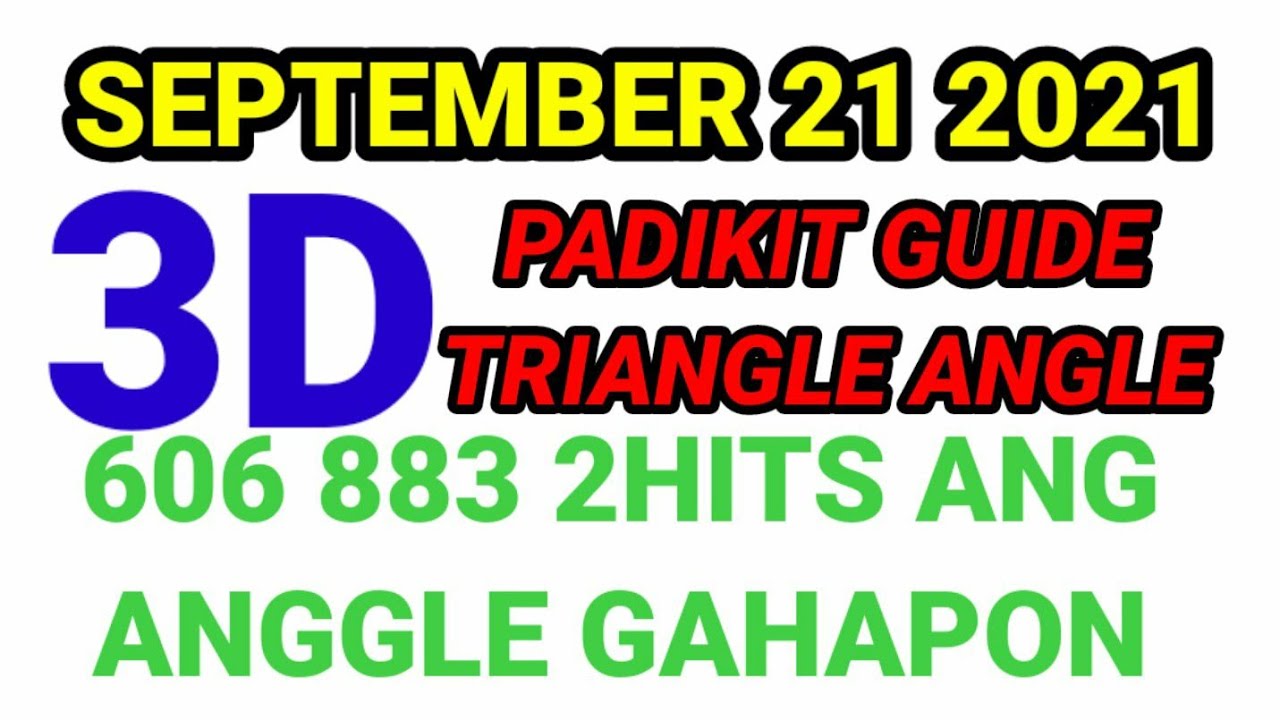 3D GUIDE PADIKIT TRIANGLE ANGLE SEPTEMBER 21 2021 #pasok533 ...