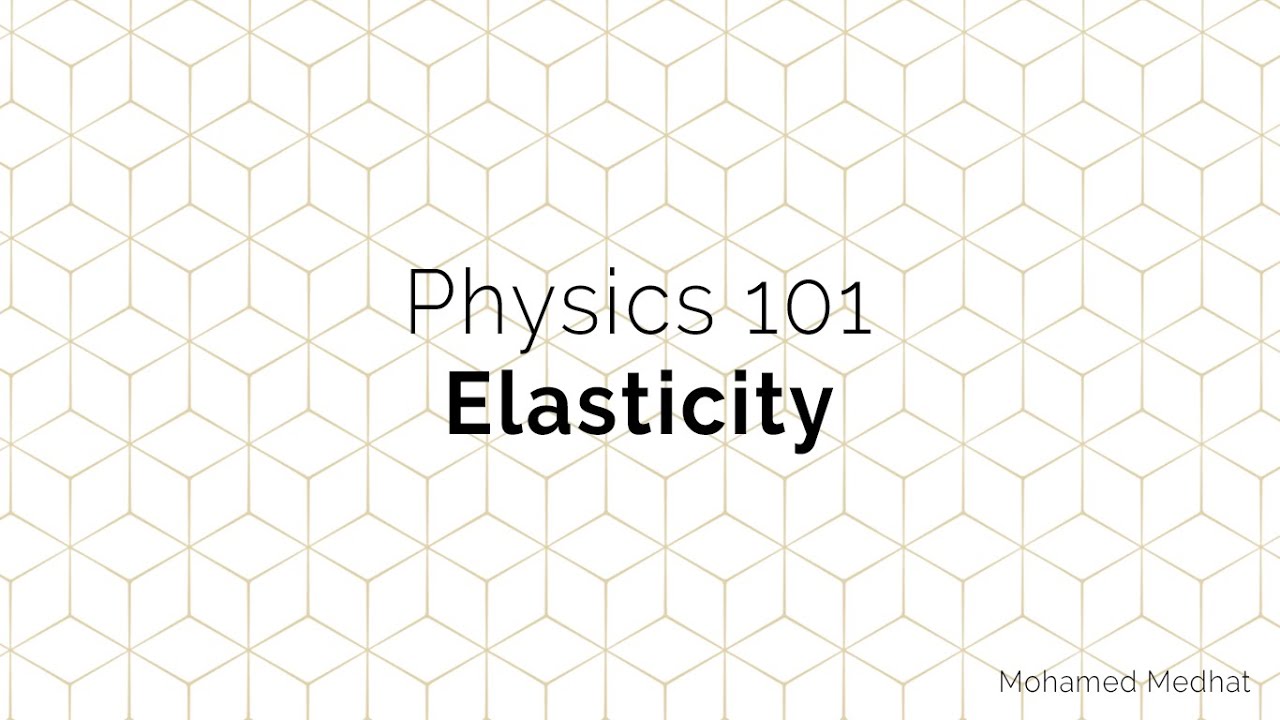 PHY101: Elasticity & Deformation of Solids - YouTube