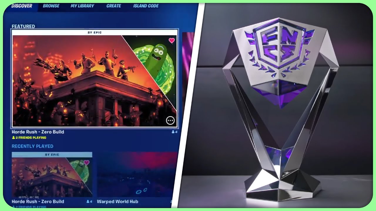 NEW Discovery Menu Design & IRL FNCS Trophy! - YouTube