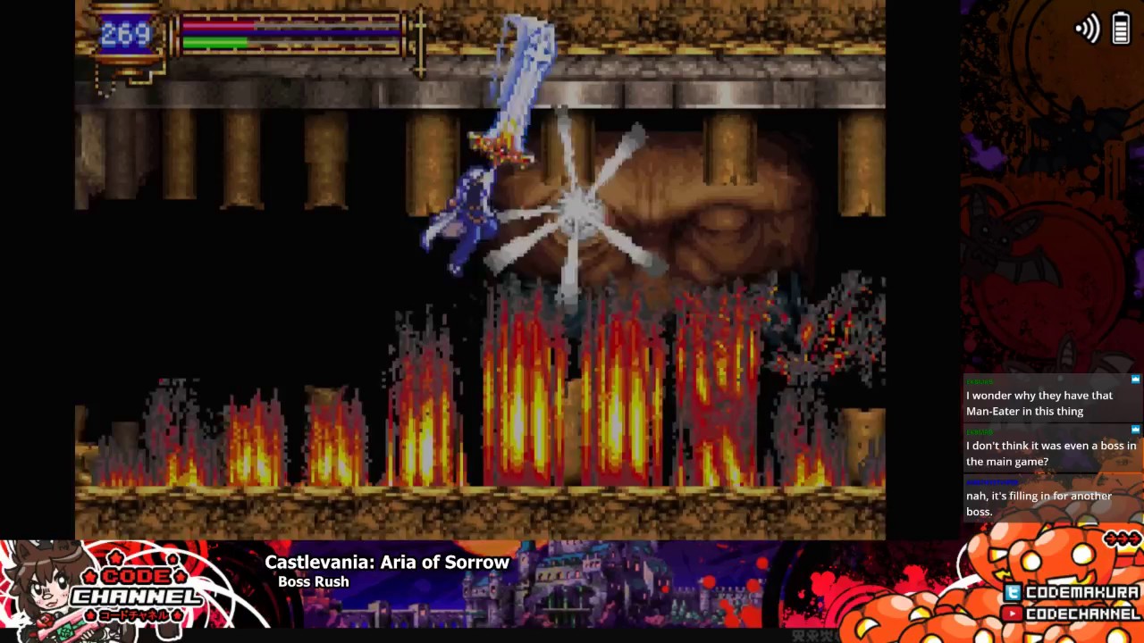 Castlevania: Aria of Sorrow (Boss Rush) -- Valmanway GET (3'58"28/Soma ...