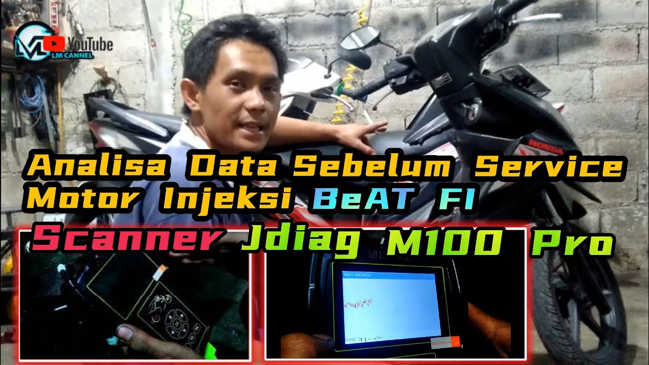Analisa data motor injeksi honda beat fi dengan scanner jdiag m100pro ...