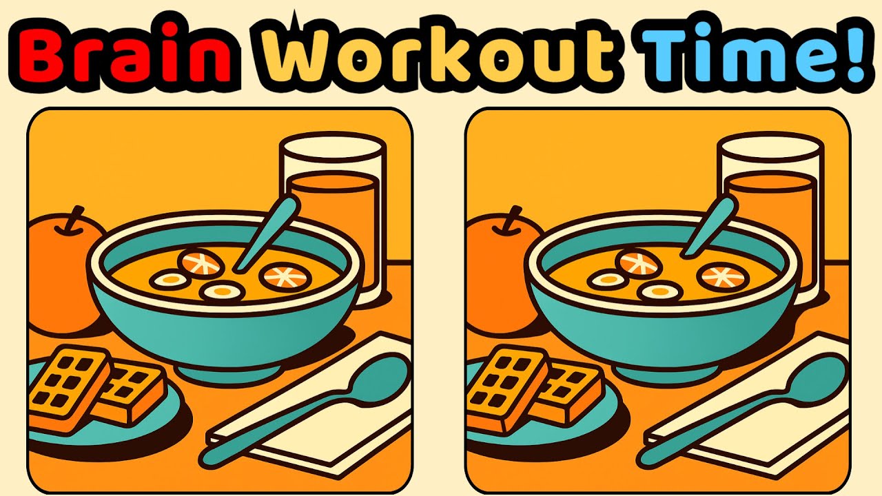 Spot The Difference : Brain Workout Time! - YouTube