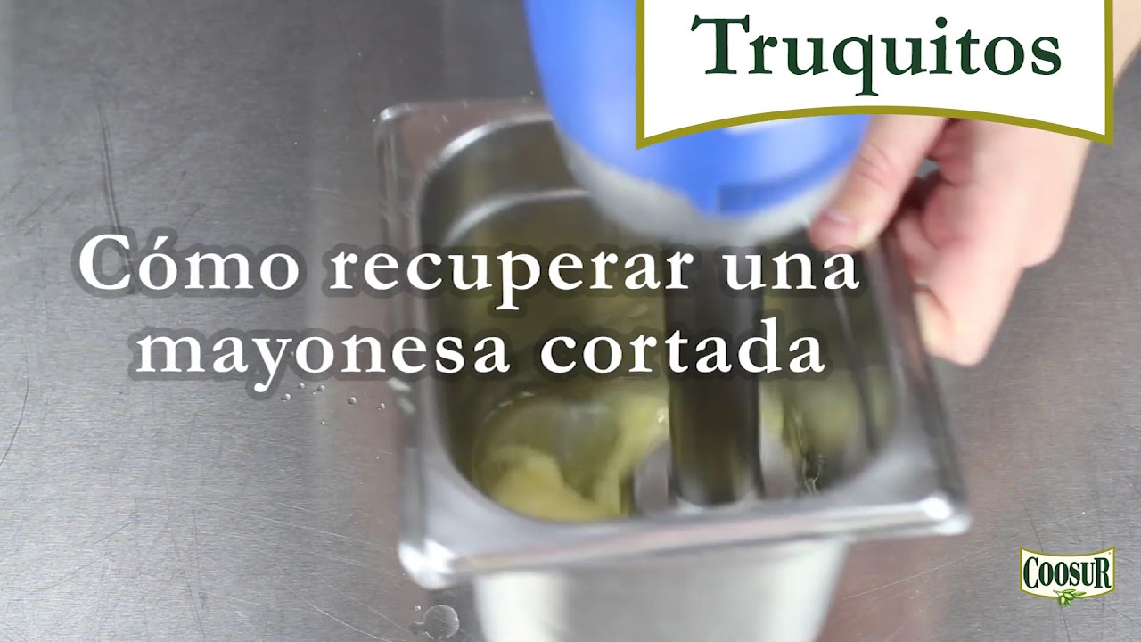 Cómo arreglar mayonesa cortada 💡Trucos de cocina - YouTube