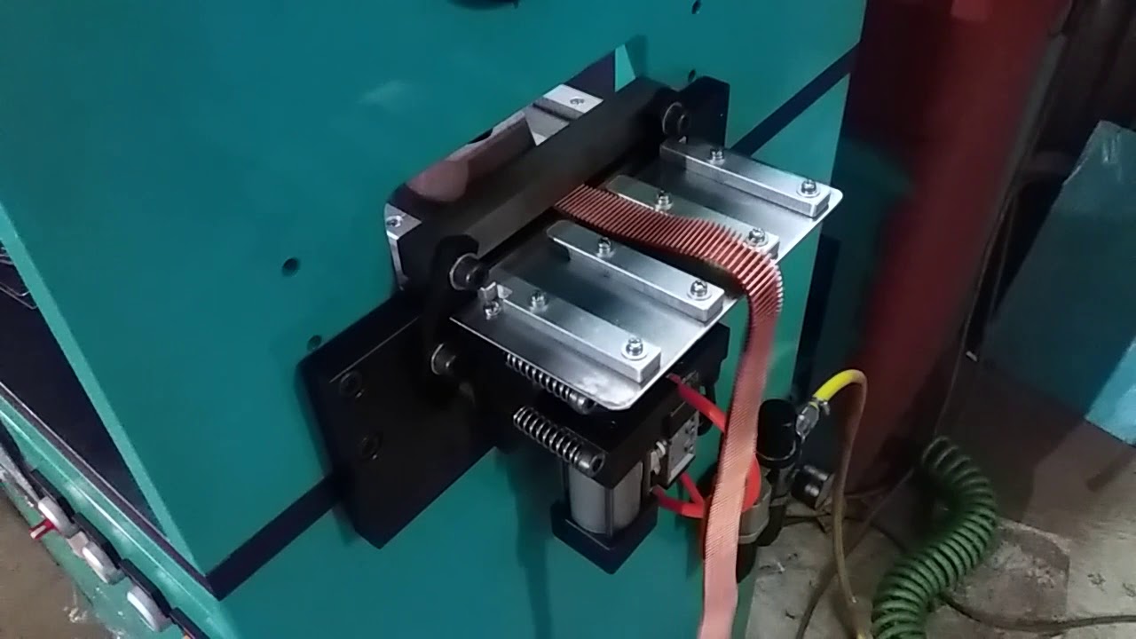 fin with cutting angle fin machine - YouTube
