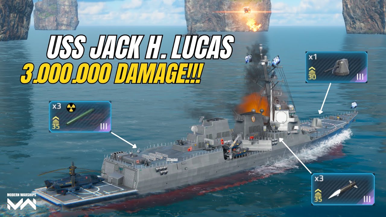 100% NGGA BAKAL NYESEL BELI KAPAL INI😱‼️ - USS JACK H. LUCAS BEST BUILD ...
