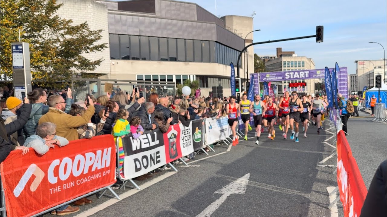 Sheffield 10k starting line 2024 - YouTube