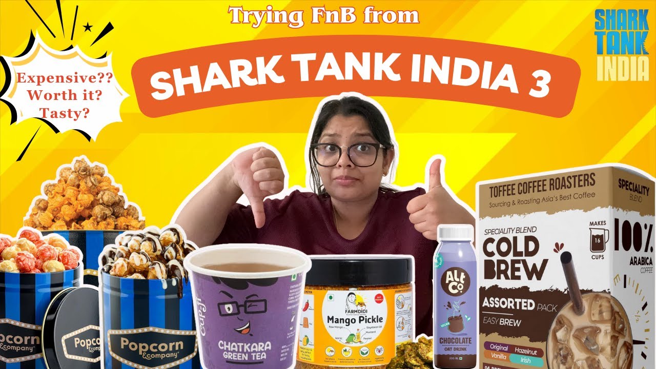 Trying Interesting FOOD and BEVERAGES from SHARK TANK INDIA 3 # ...