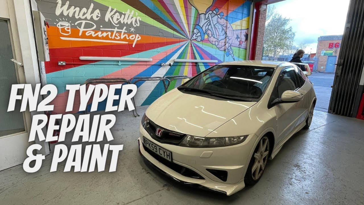 Watch & Learn - Championship White FN2 TypeR Repair and Paint - YouTube
