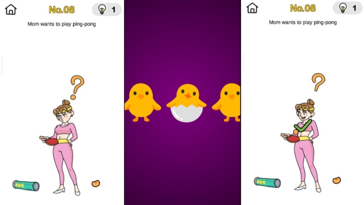 brain out mom help level 8 ||mom wants to play ping-pong - YouTube