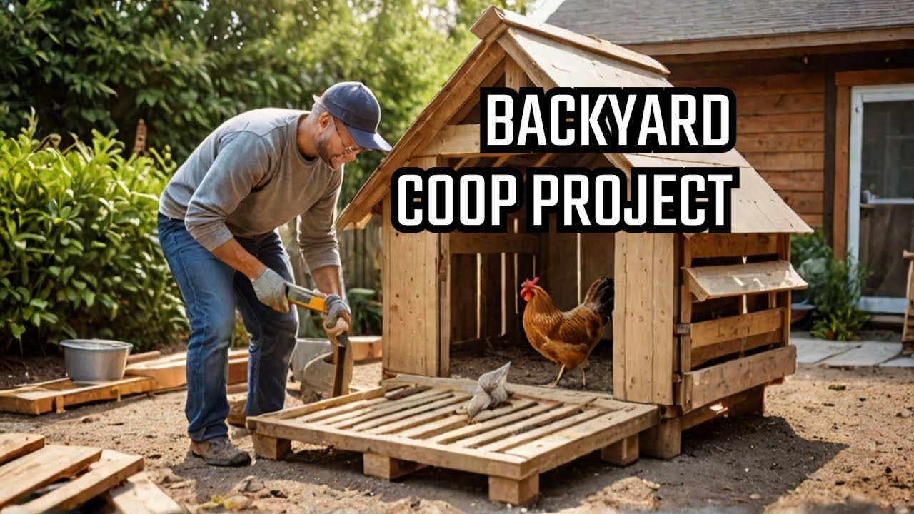 Fast & Furious Chicken Coop Construction with Pallets - YouTube