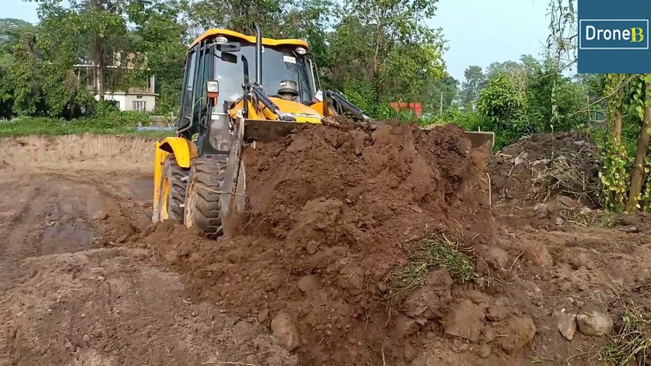 Completed Work-100 x 45 ft Swimming Pool -JCB Backhoe Loader - YouTube