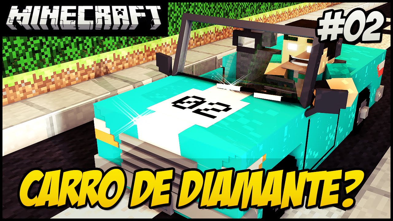 Minecraft Corrida Maluca 2 Carro De Diamante Muita Sorte Youtube