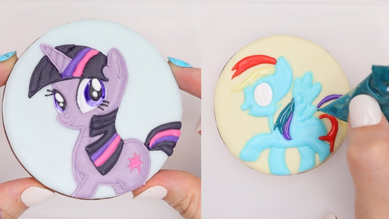 My Little Pony Cookie Art: Twilight Sparkle, Rainbow Dash, Fluttershy ...
