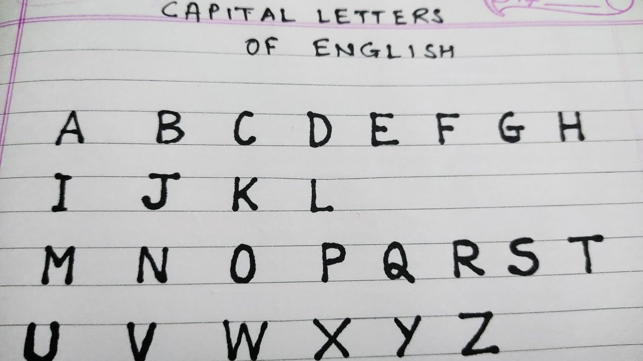 Learn capital ABCD, ABC, A to Z Letters, ABCDE Alphabet, English ...