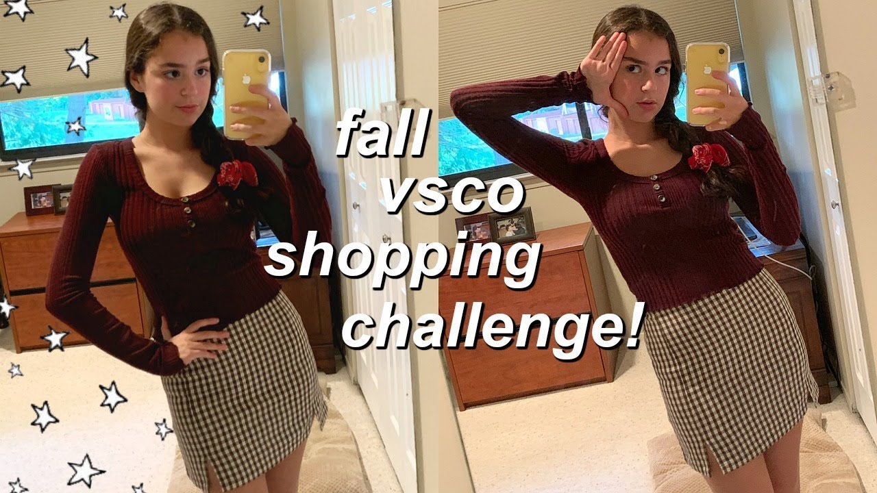 FALL VSCO OUTFIT SHOPPING CHALLENGE! - YouTube
