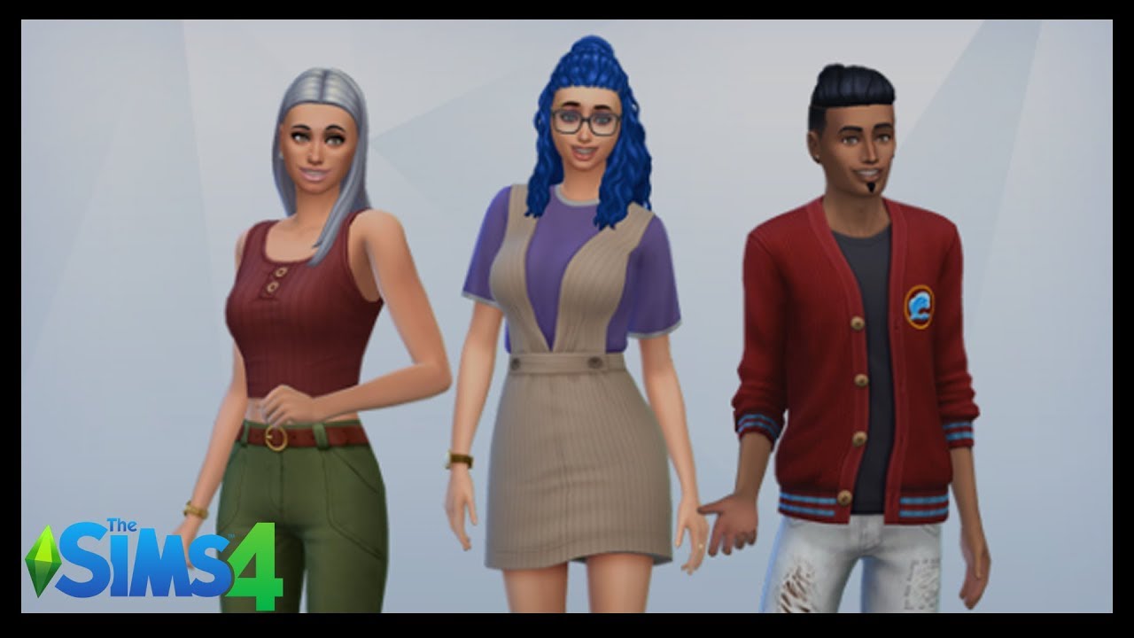 University Students - The Sims 4 CAS - YouTube