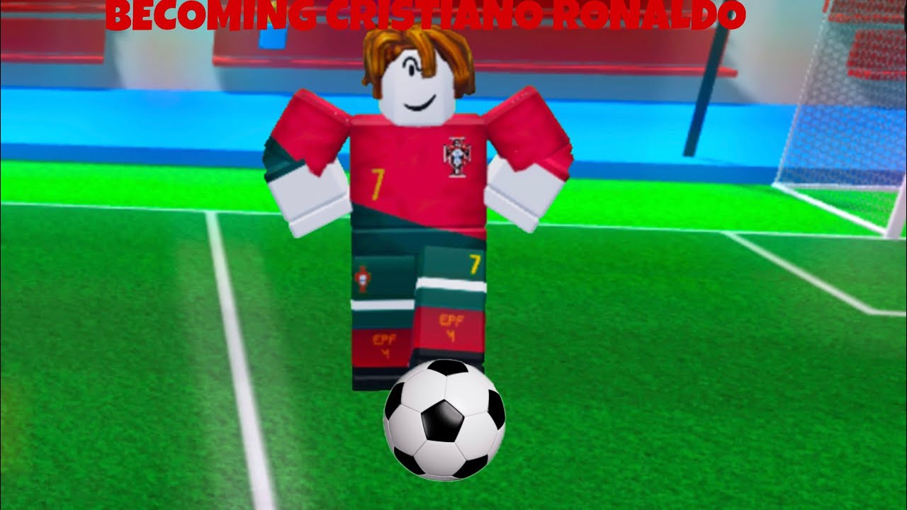 Becoming CRISTIANO RONALDO in roblox…. [touch football] - YouTube