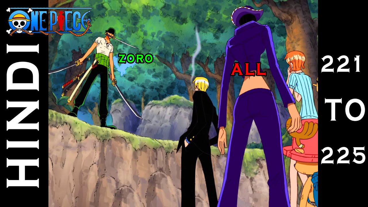 One Piece Episode 221 to 225 in HINDI Explained - YouTube