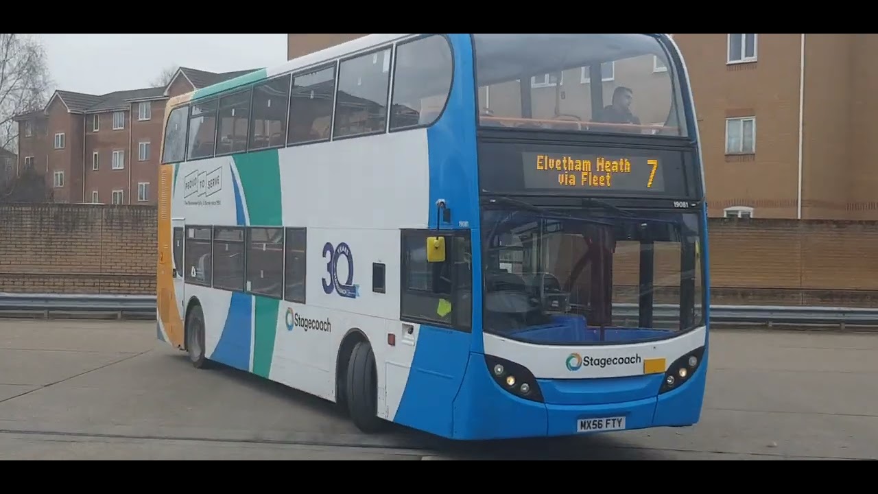 Here is the new livery stagecoach bus 19081 on the number 7 in ...