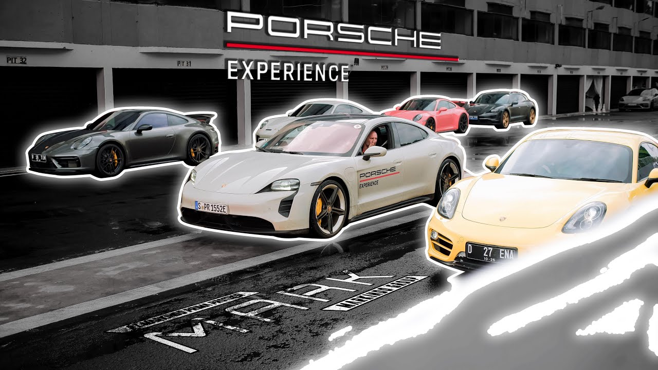 Track Course on Porsche World RoadShow 2023 !! Protection Car By MARK ...