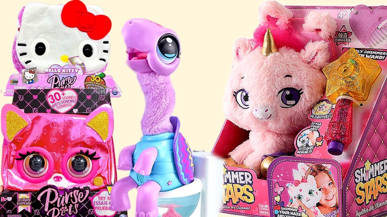 UNBOXING TURTLE POOPS | SHIMMER STARS | BAG PURSE PETS HELLO KITTY ...