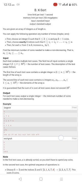 K Sort B Div 12 Codeforces Solution In C Youtube