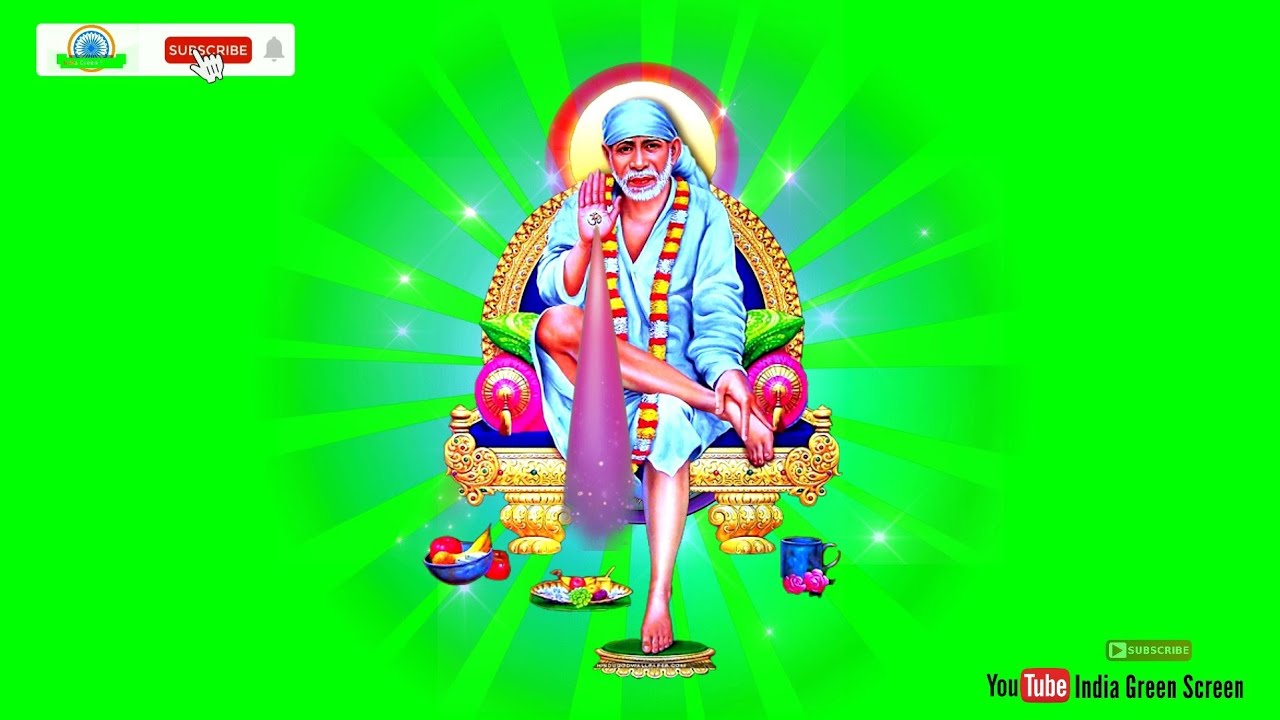 Sai baba green screen ।। साईं बाबा ग्रीन स्क्रीन ll shirdi sai green ...
