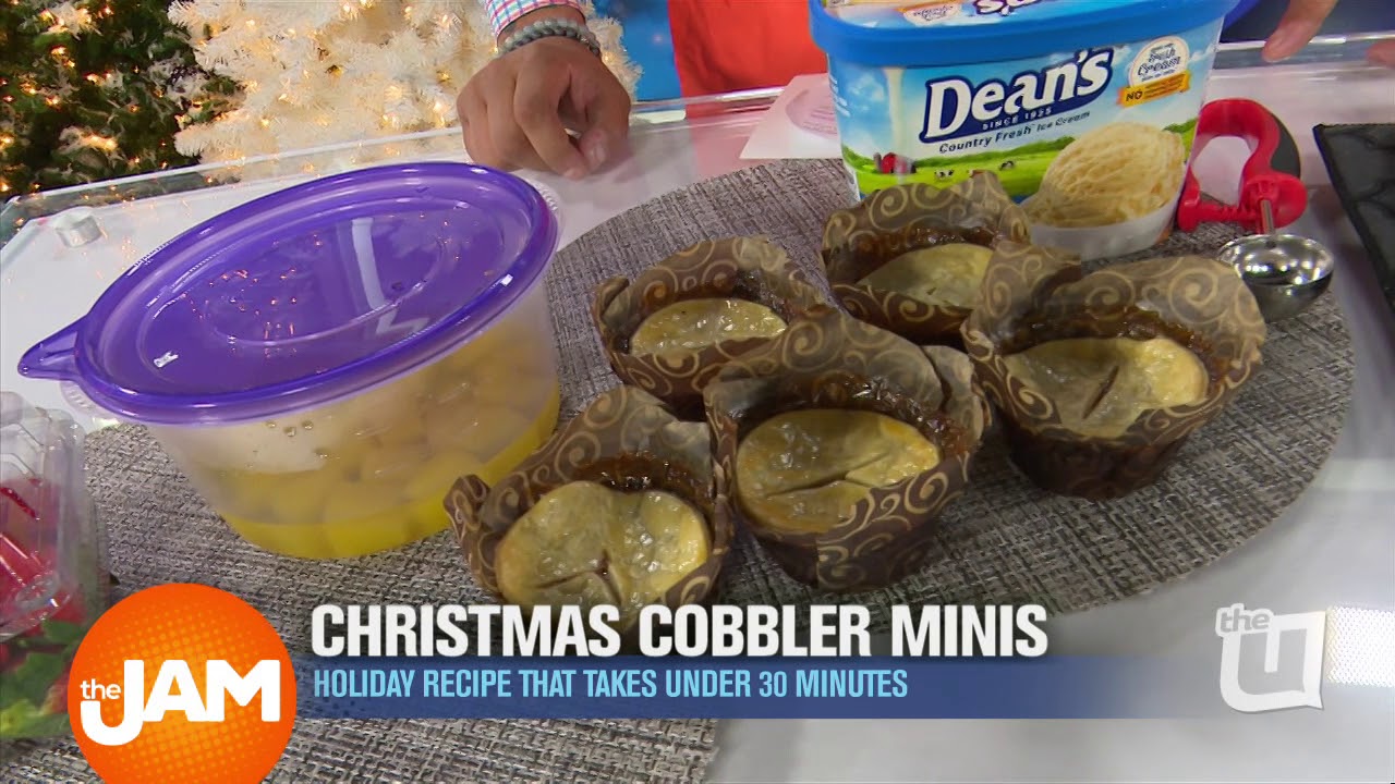 Eboni Henry, from Master Chef, shows us her Christmas Cobbler Mini's ...