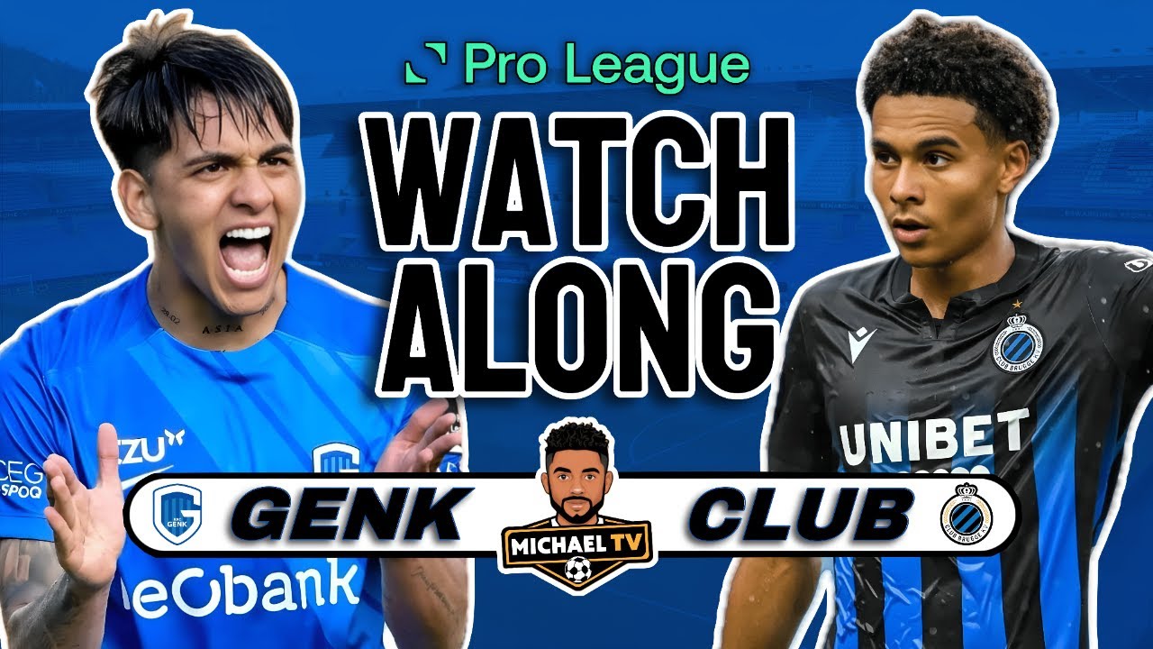 KRC Genk 3-2 Club Brugge Live | Watch Along - YouTube