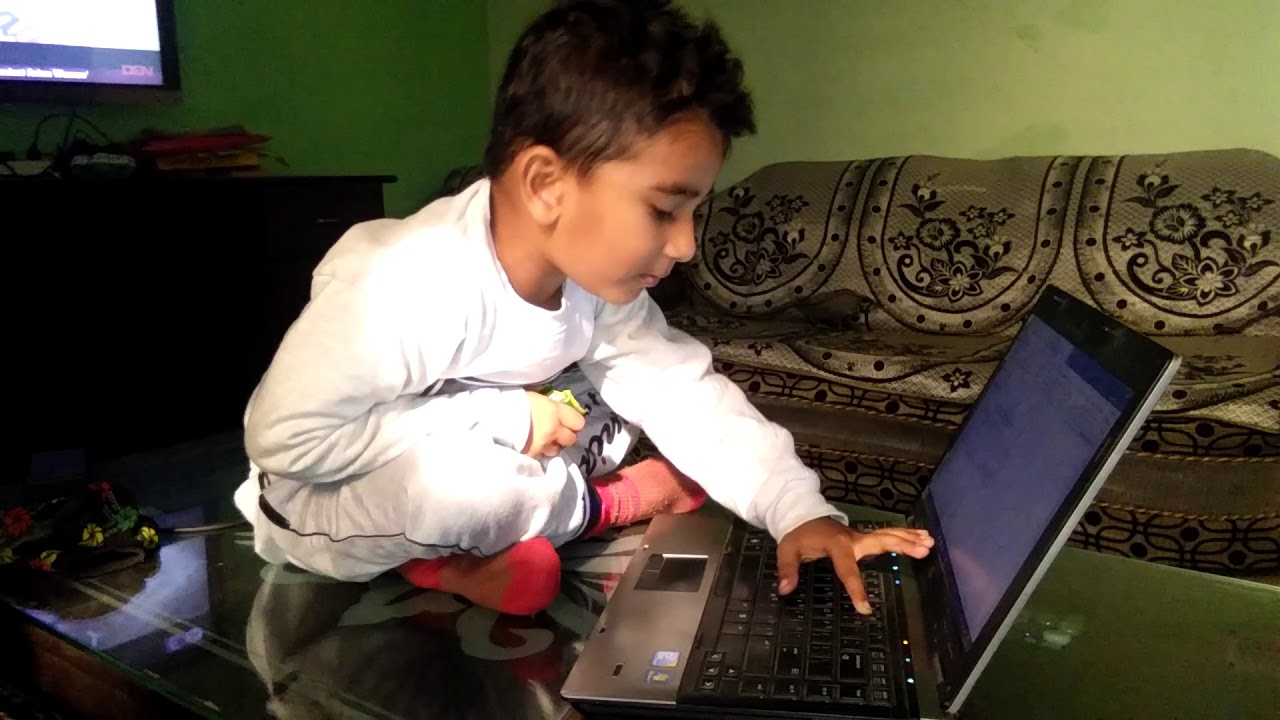 Kids Learning how to use laptop Vlog 2 - YouTube