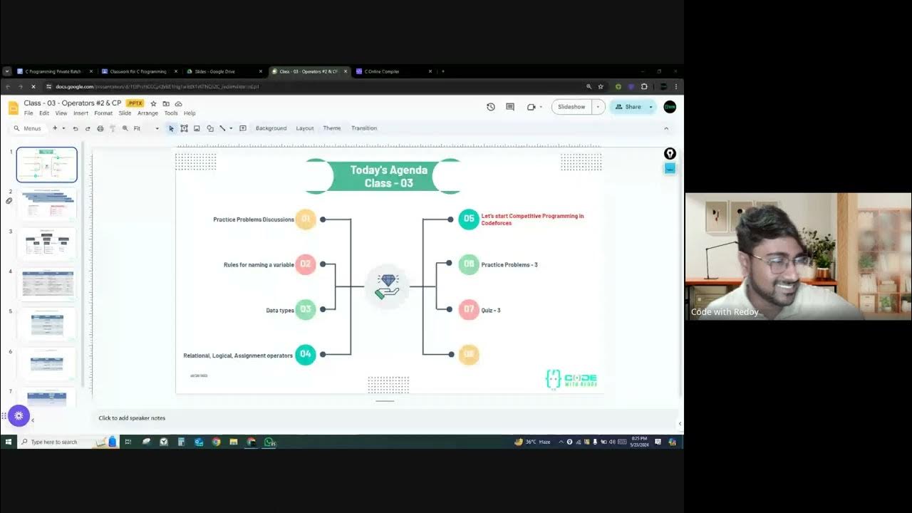 Class-3, Week-2 || C Programming Private Batch-7 - YouTube