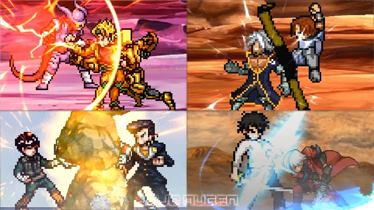 Epic Battles in the Mugen Universe! Dio, Josuke, Yuta, Dante, etc - YouTube