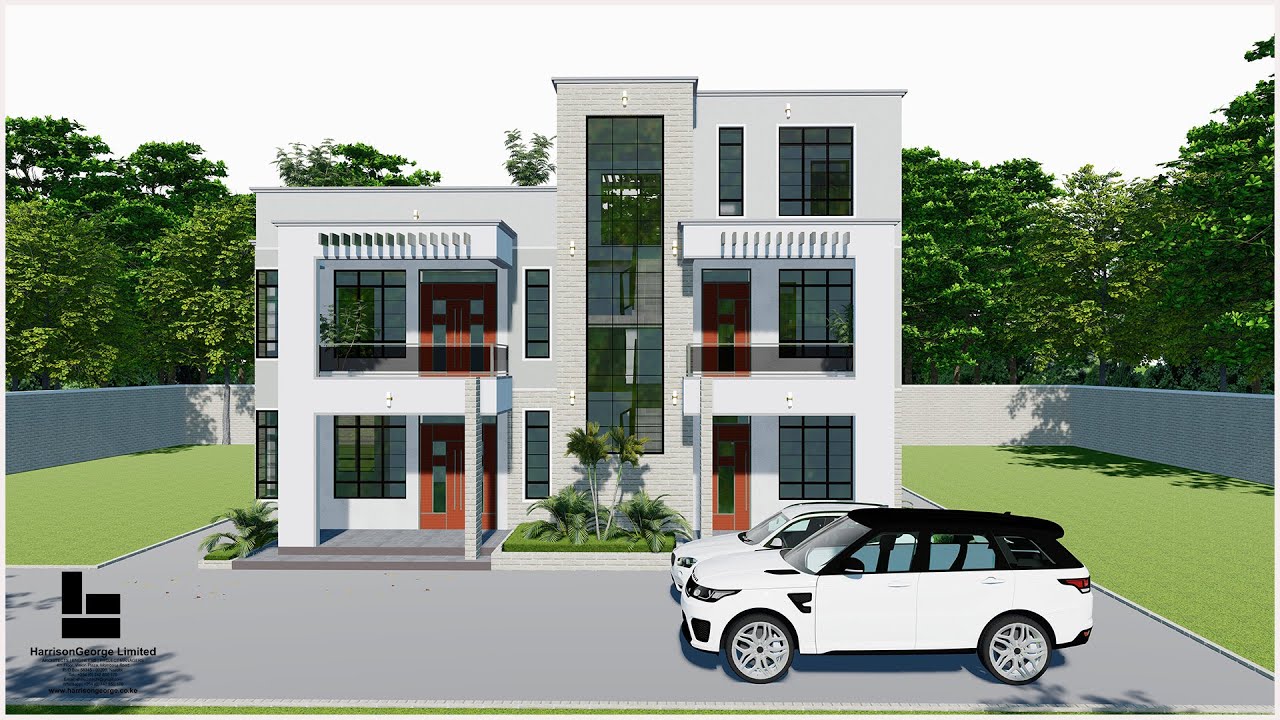 Modern House Design | 5 Bedroom Maisonette Plan | Exterior Design Tour ...