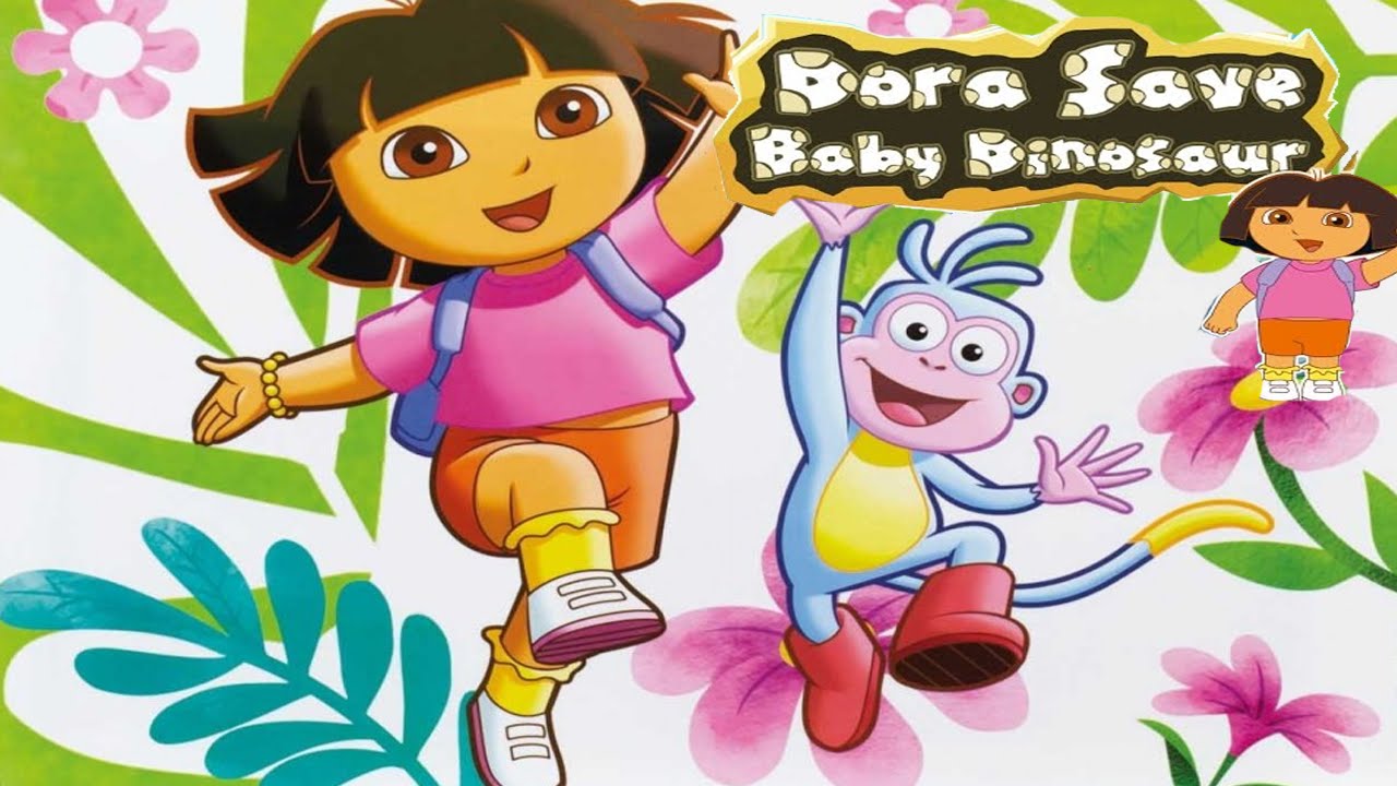 Dora the Explorer - Dora Save Baby Dinosaur ( levels 1 - 5 ) - YouTube