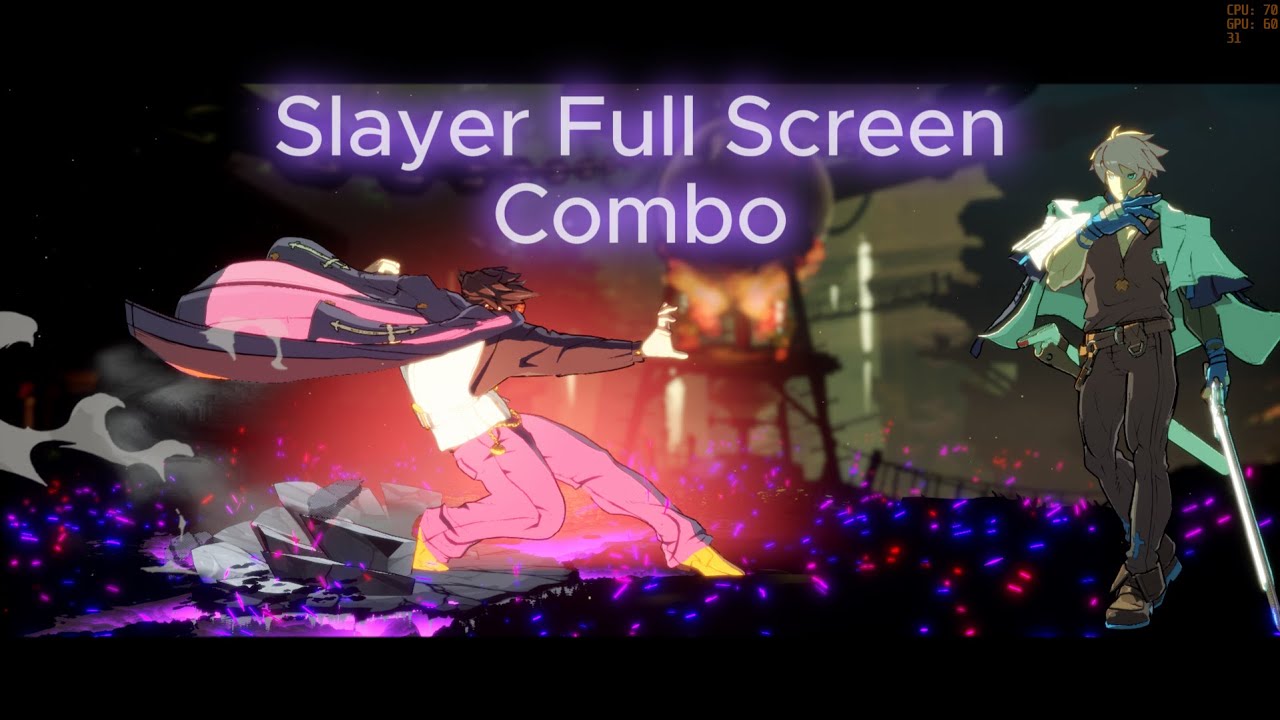 GGST | Slayer Full Screen Combo - YouTube