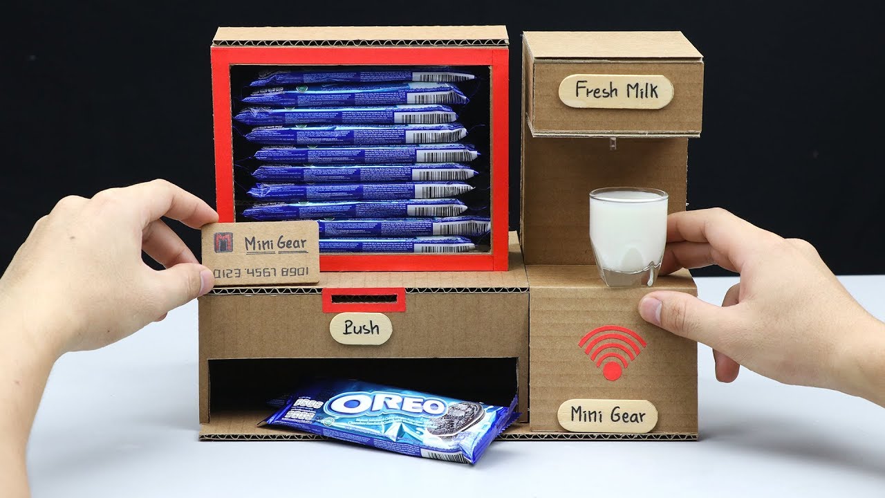 Wow! Amazing DIY OREO and Fresh Milk Vending Machine #2 - YouTube